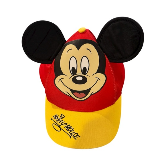 Disney | Accessories | Disney Mickey Mouse Red And Yellow Cap | Poshmark
